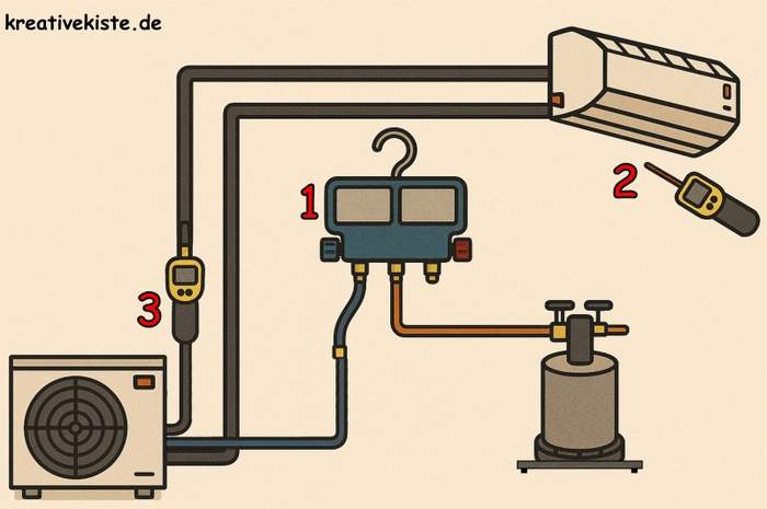 Befüllen Einer Split Klimaanlage