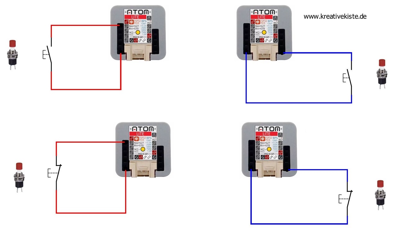 M5stack digitale GPIO (PIN) Eingänge mit "einfacher IO" Funktion