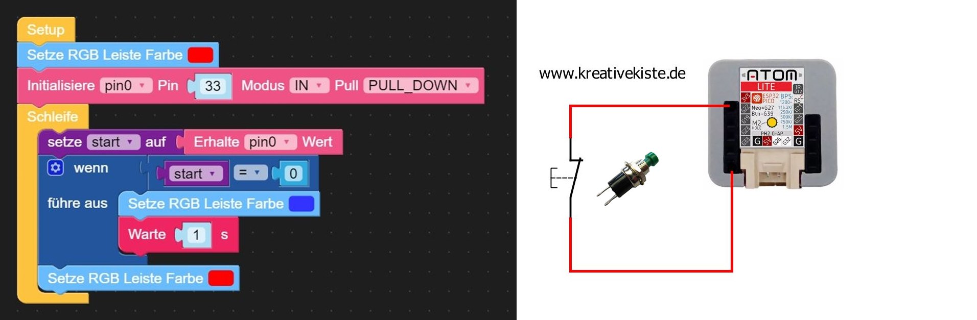 M5stack digitale GPIO (PIN) Eingänge mit "einfacher IO" Funktion