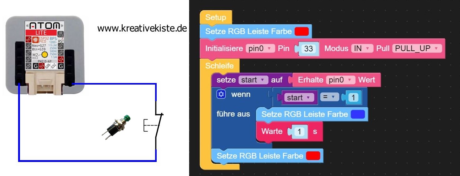 M5stack digitale GPIO (PIN) Eingänge mit "einfacher IO" Funktion