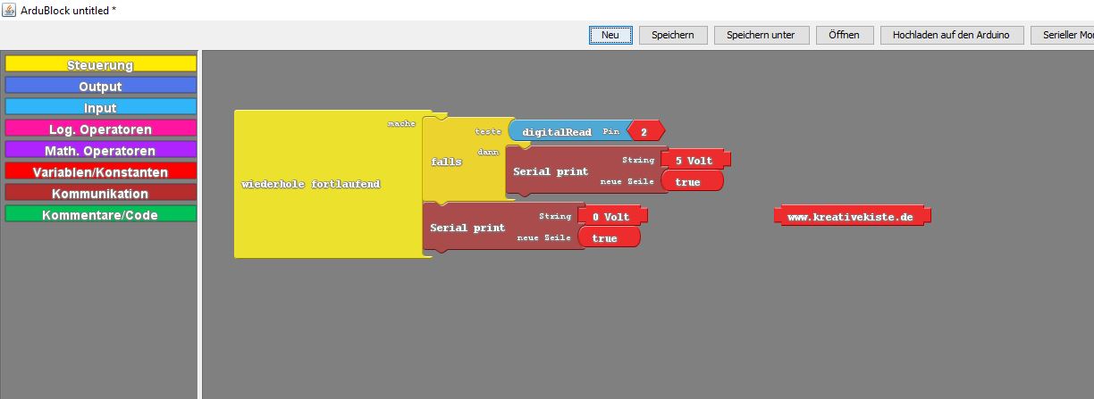 Arduino Grundkurs 4, Taster und Schalter, als Eingänge verwenden