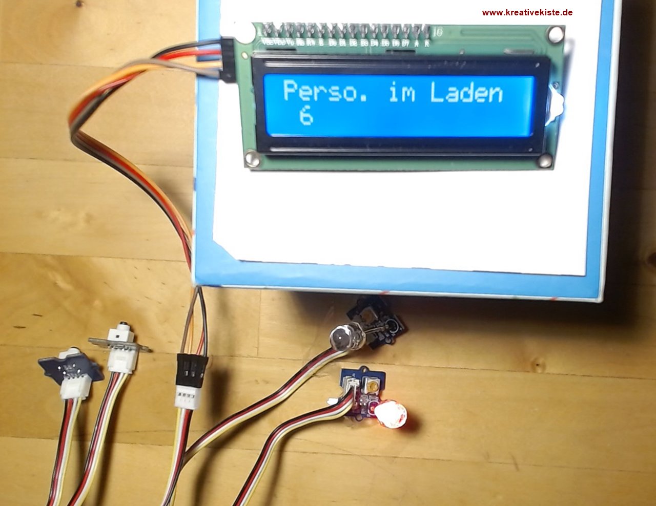 Kundenzähler / Besucherzähler für Geschäft mit Arduino selber bauen