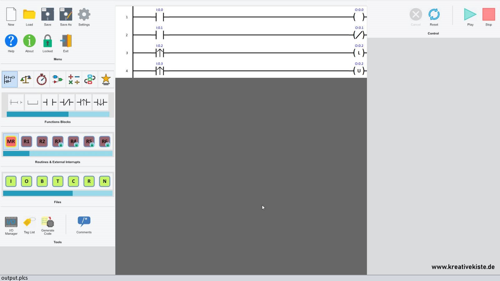 Arduino PLC Ladder Setting and resetting the coil
