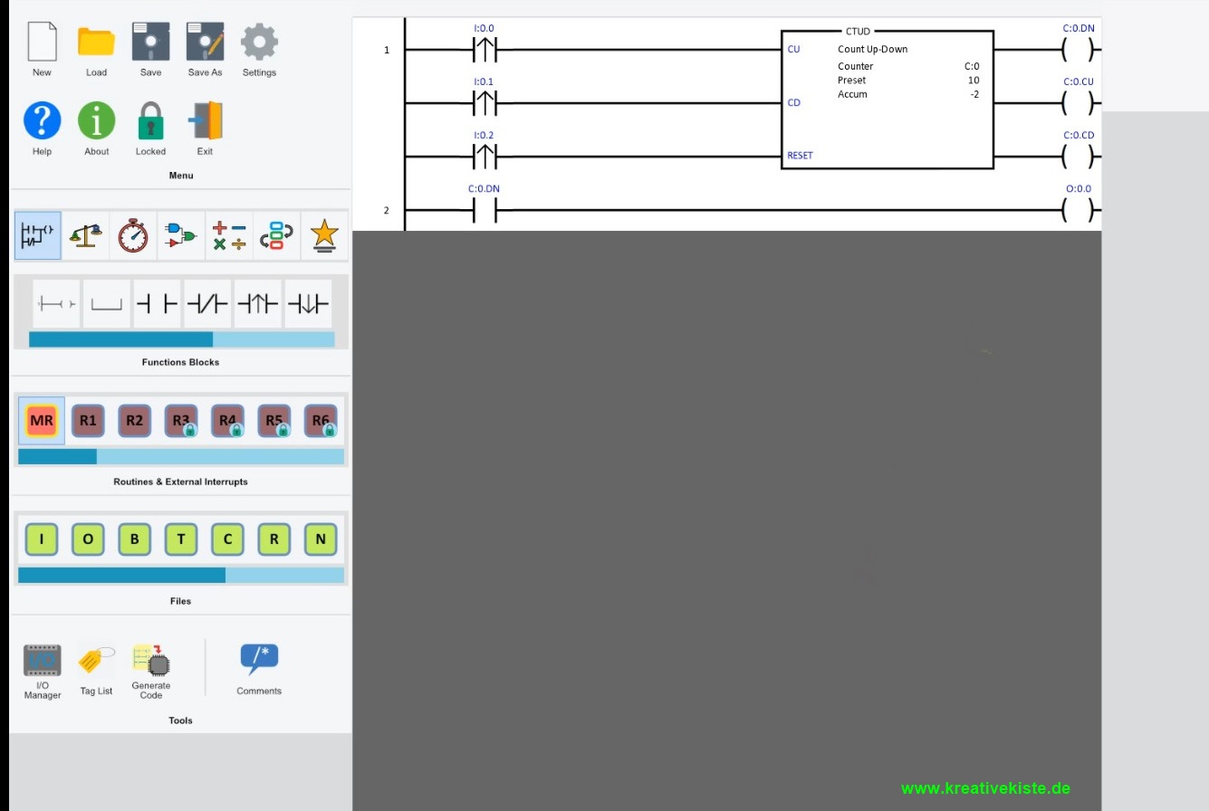 Arduino Kontaktplan, Zähler