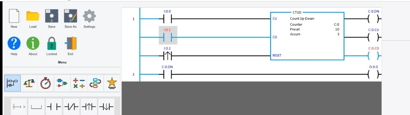 Arduino Kontaktplan, Zähler