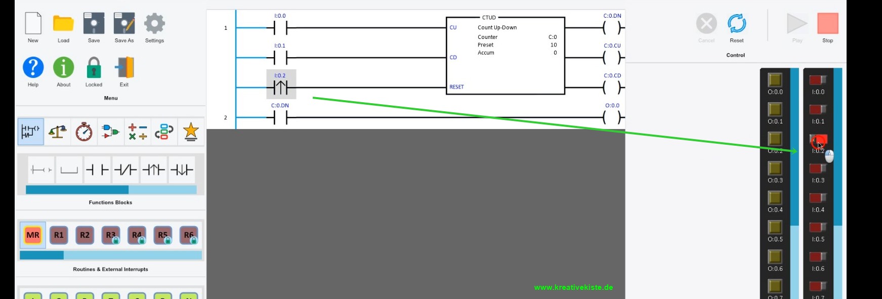 Arduino Kontaktplan, Zähler