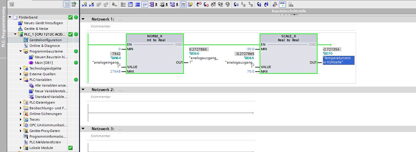 TIA Portal, analoge Eingänge normieren und skalieren