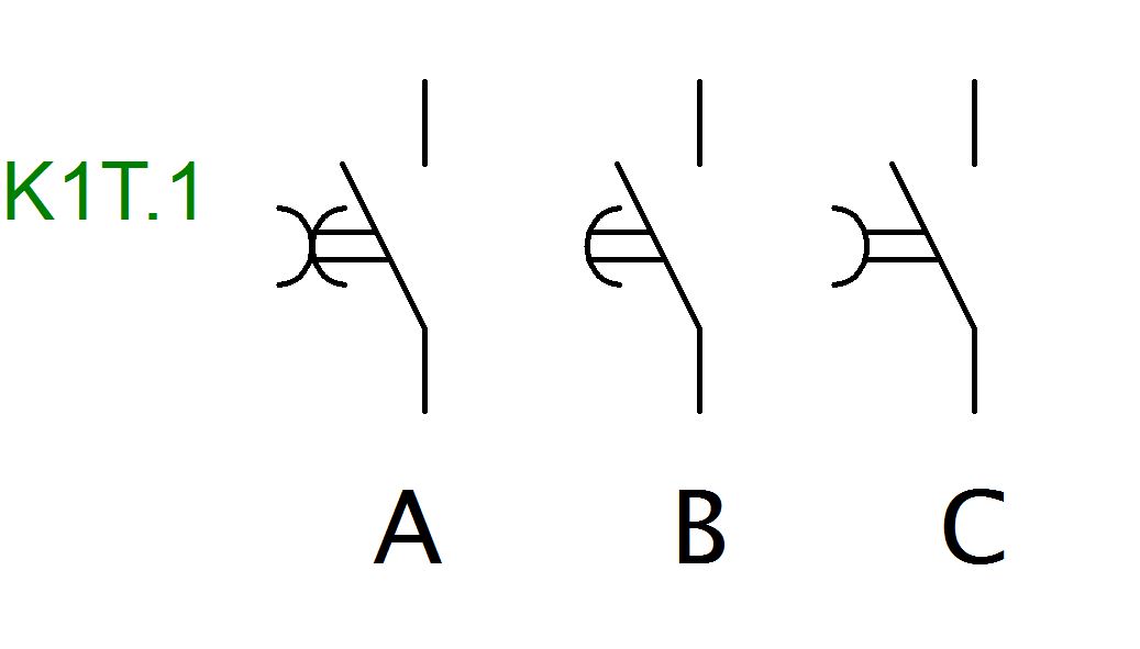 Schütz Kontaktbezeichnung