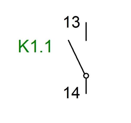 Schütz Kontaktbezeichnung